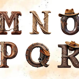Western Clipart Png Western Font Alphabet Png Western Letters Png ...