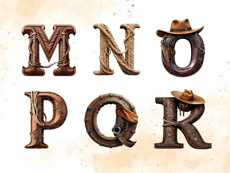 Western Clipart Png Western Font Alphabet Png Western Letters Png ...