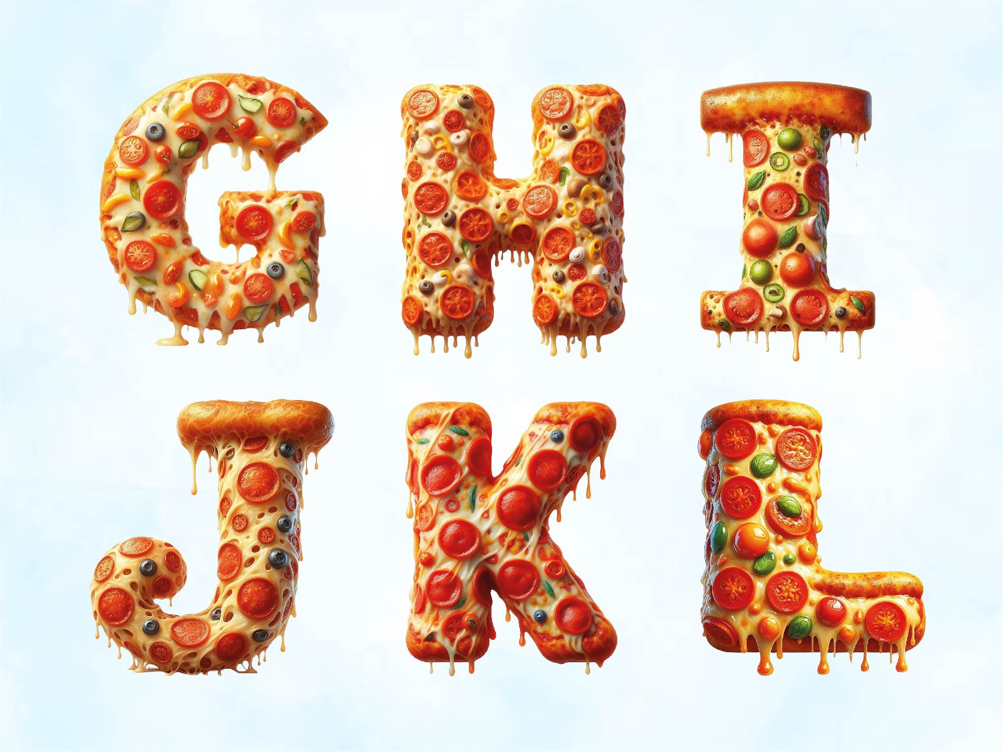 Pizza Letters Pizza Font Alphabet Png Pizza Clipart Png Doodle Letters ...