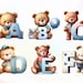Toy Bear Clipart Alphabet Png Bear Baby Shower Decorations Doodle ...