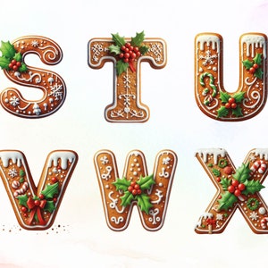 Customized Gingerbread Png Gingerbread Clipart Alphabet Gingerbread ...
