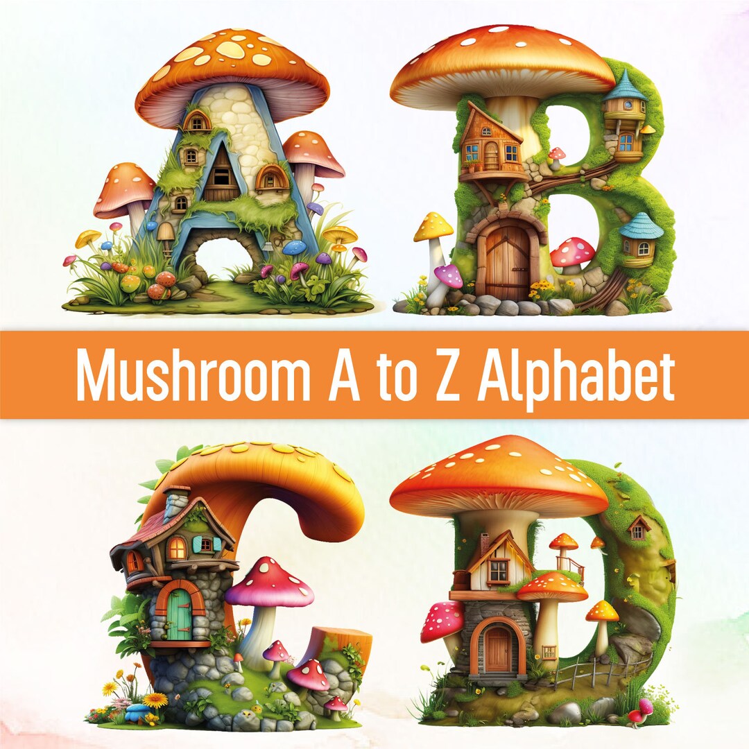 Mushroom Png Mushroom Clipart Magic Mushroom Alphabet Png Decorative ...