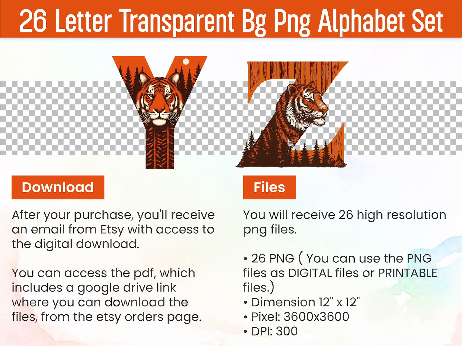 Tiger Png Tiger Clipart Tiger Font Png Alphabet Clipart Tiger Print ...