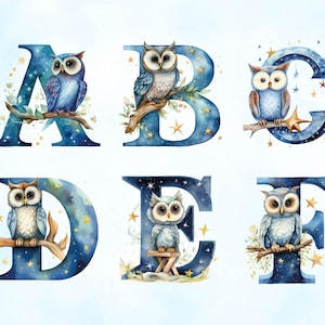 Owl Png Clipart Owl Letters Owl Font Alphabet Png Doodle Letters Animal ...