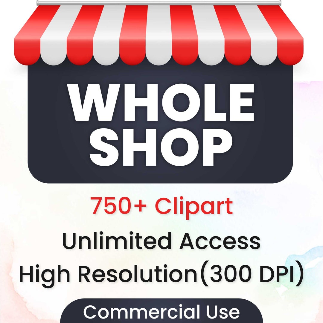 Whole Shop Bundle Png Entire Shop Bundle Clipart Lifetime Access ...