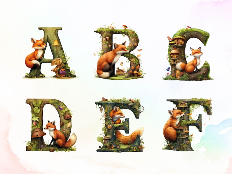 Fox Png Clipart Fox Font Alphabet Png Doodle Letters Fox Alphabet ...