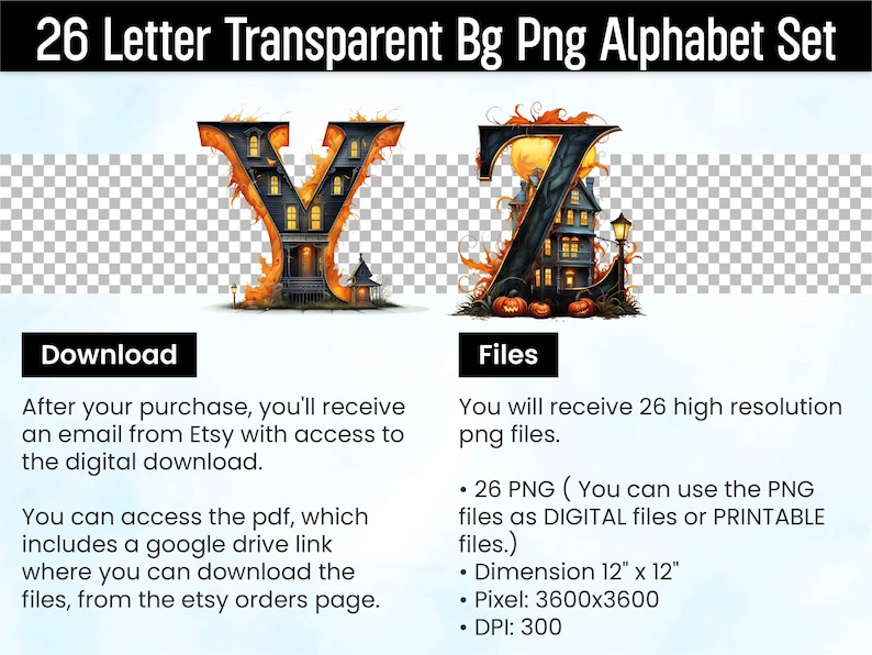 Halloween Letters Halloween Clipart Halloween Font Spooky Season Png ...