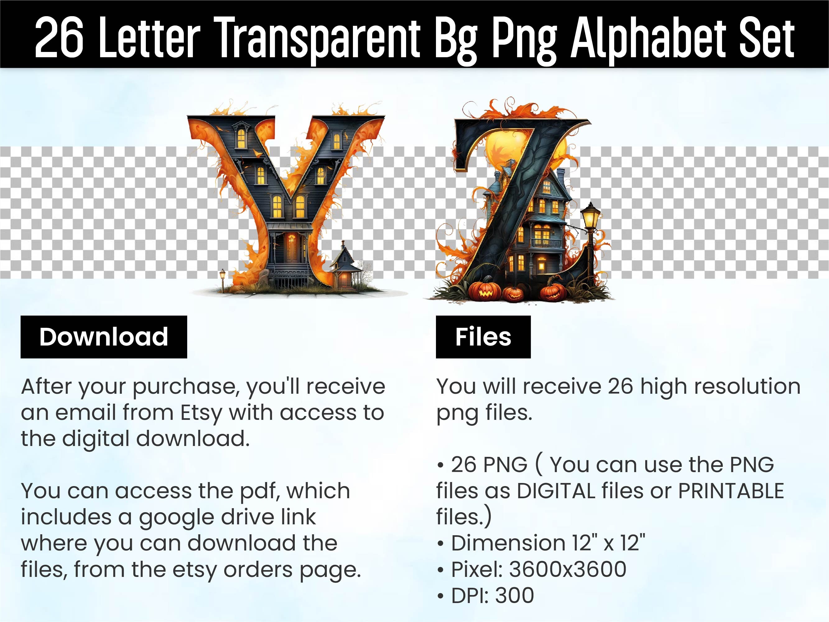 Halloween Letters Halloween Clipart Halloween Font Spooky Season Png ...