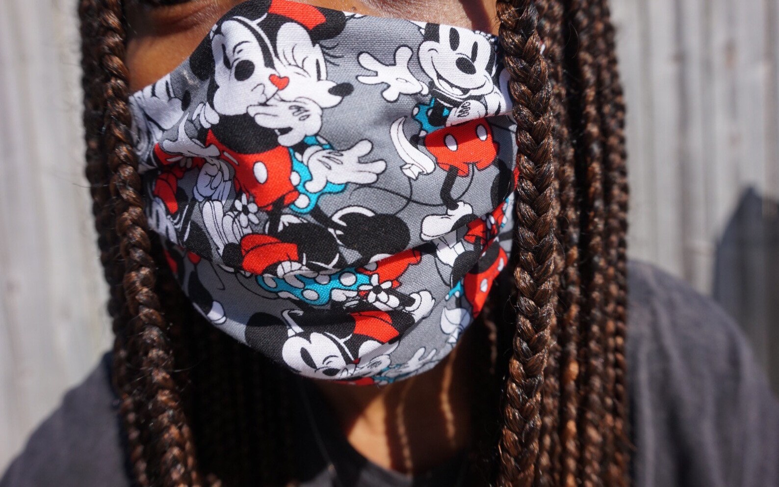 Minnie & Mickey face mask for Disney | Etsy