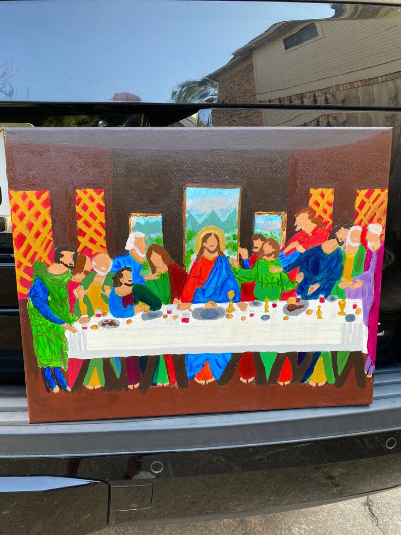 The Last Supper Painting | Remake Leonardo Da Vinci Artwork - Etsy