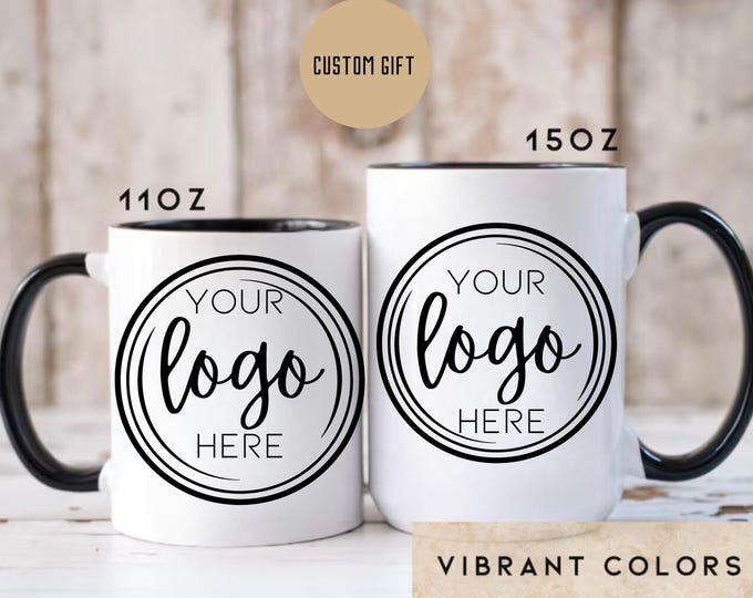 Custom Mug With Logo, Custom Logo Mug, Custom Bulk Mug, Custom Logo ...