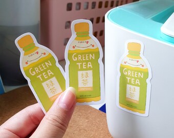 Green Tea Sticker - Etsy