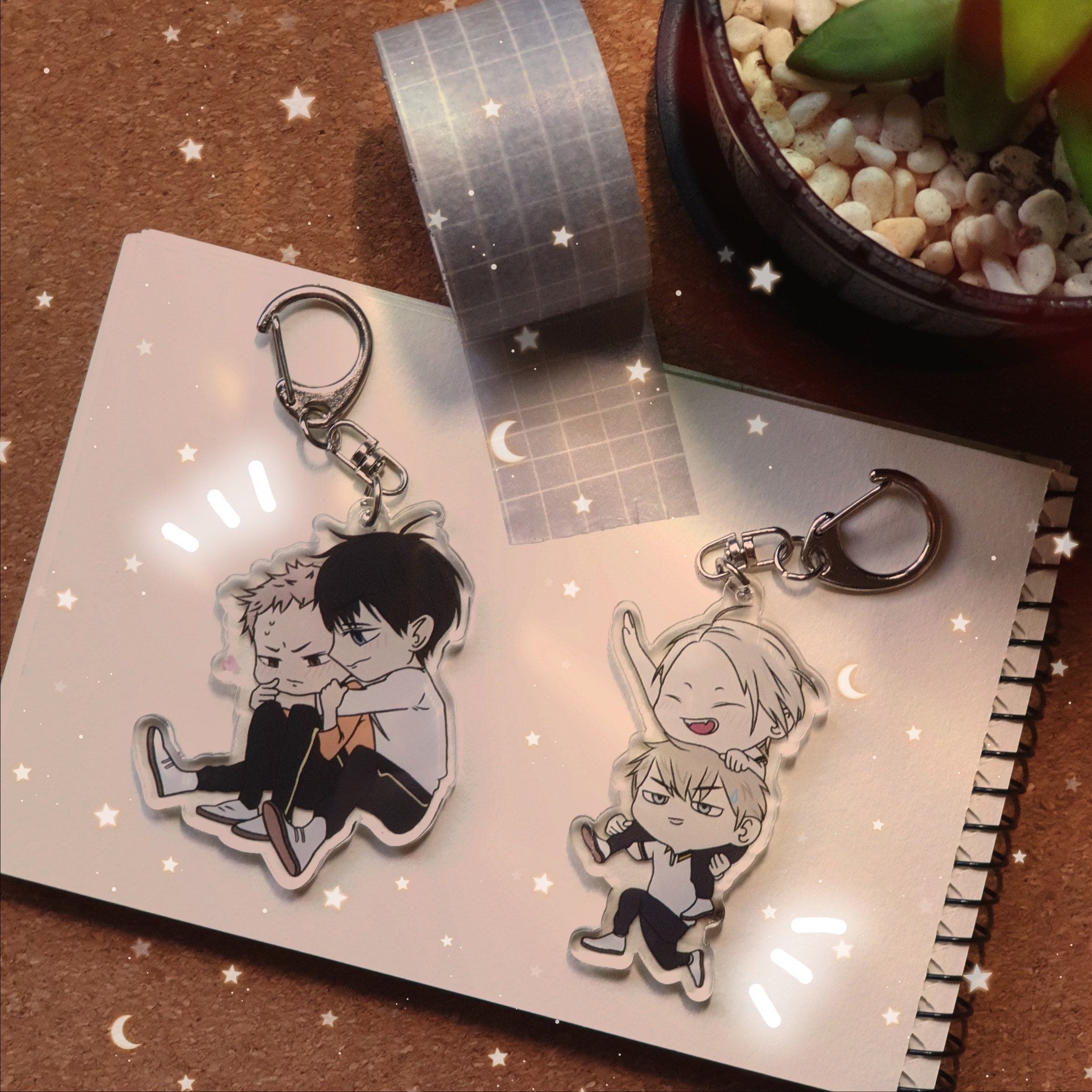 19 Days Acrylic Charms Yaoi BL Boyslove Keychain Manga Anime - Etsy