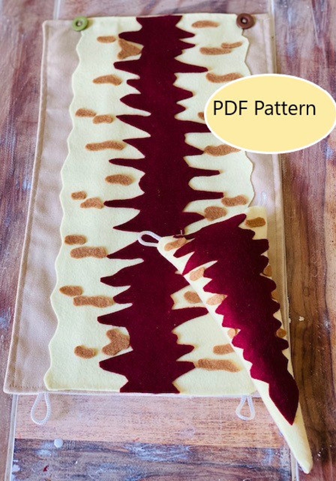 Sewing Pattern*dino Dana Inspired Pattern: Triceratops Sheet and Tail ...