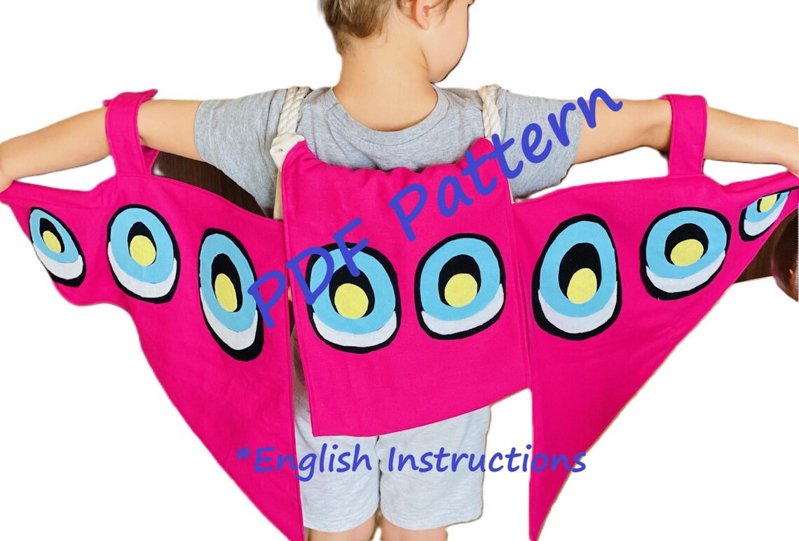Sewing Pattern*dino Dana Inspired Backpack Pattern: Pterodactyl - Etsy