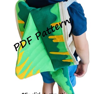 Sewing Pattern*dino Dana Inspired Backpack Pattern: Spinosaurus - Etsy