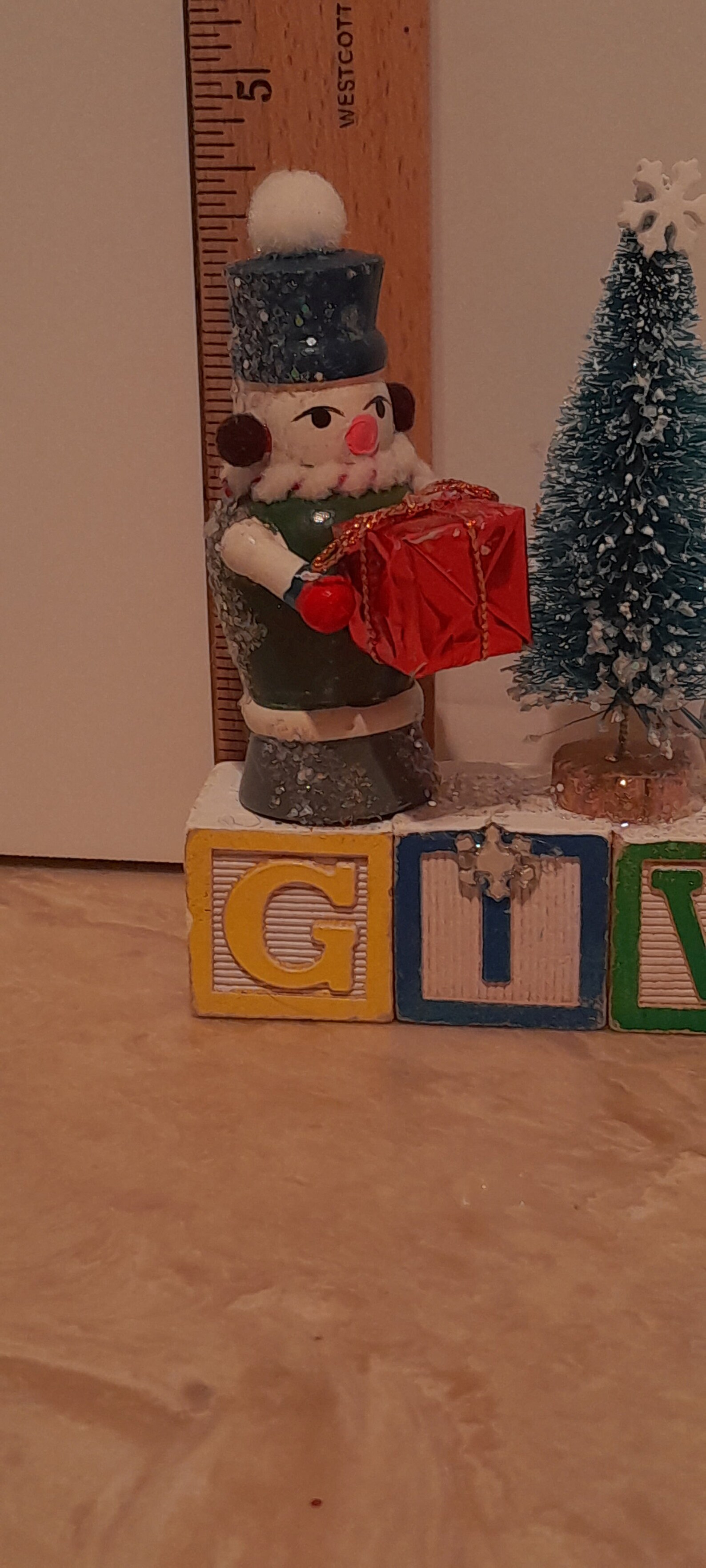 Alphabet Block Christmas Scene - Etsy