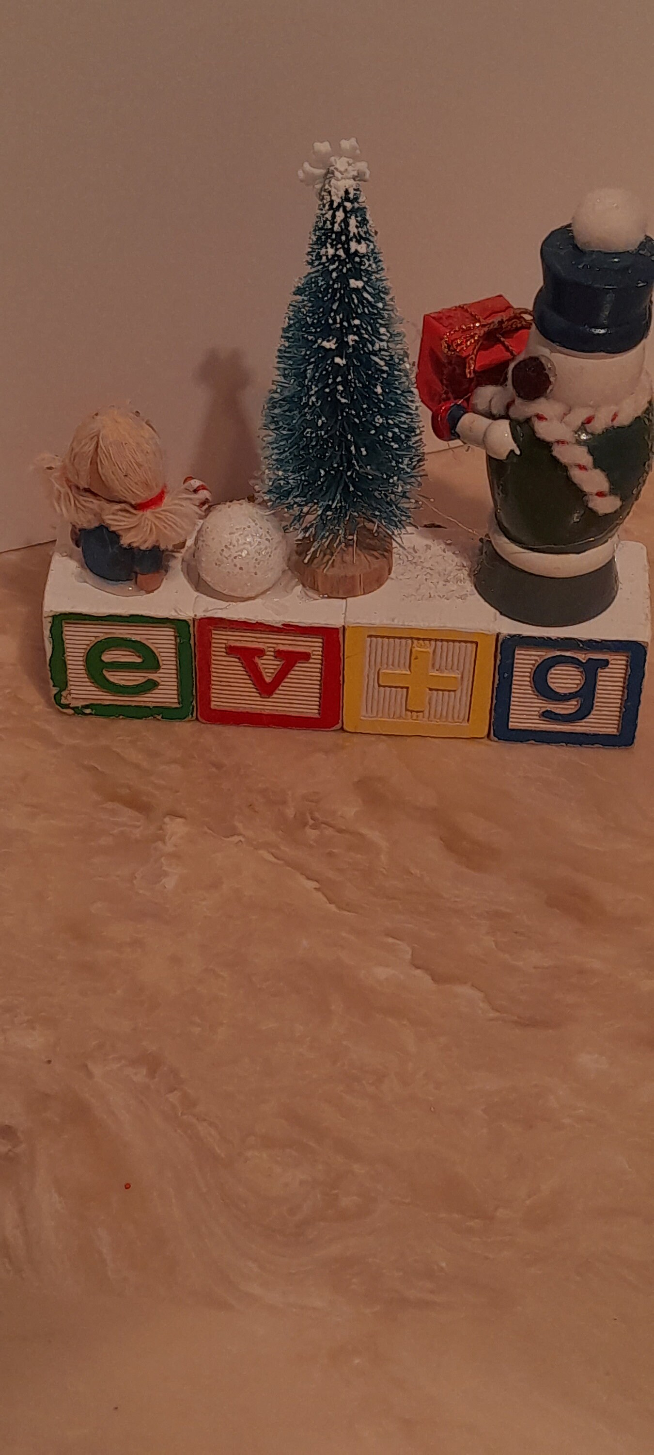 Alphabet Block Christmas Scene - Etsy