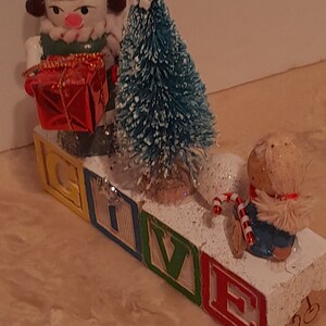 Alphabet Block Christmas Scene - Etsy
