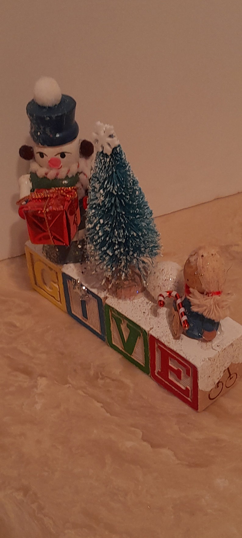 Alphabet Block Christmas Scene - Etsy