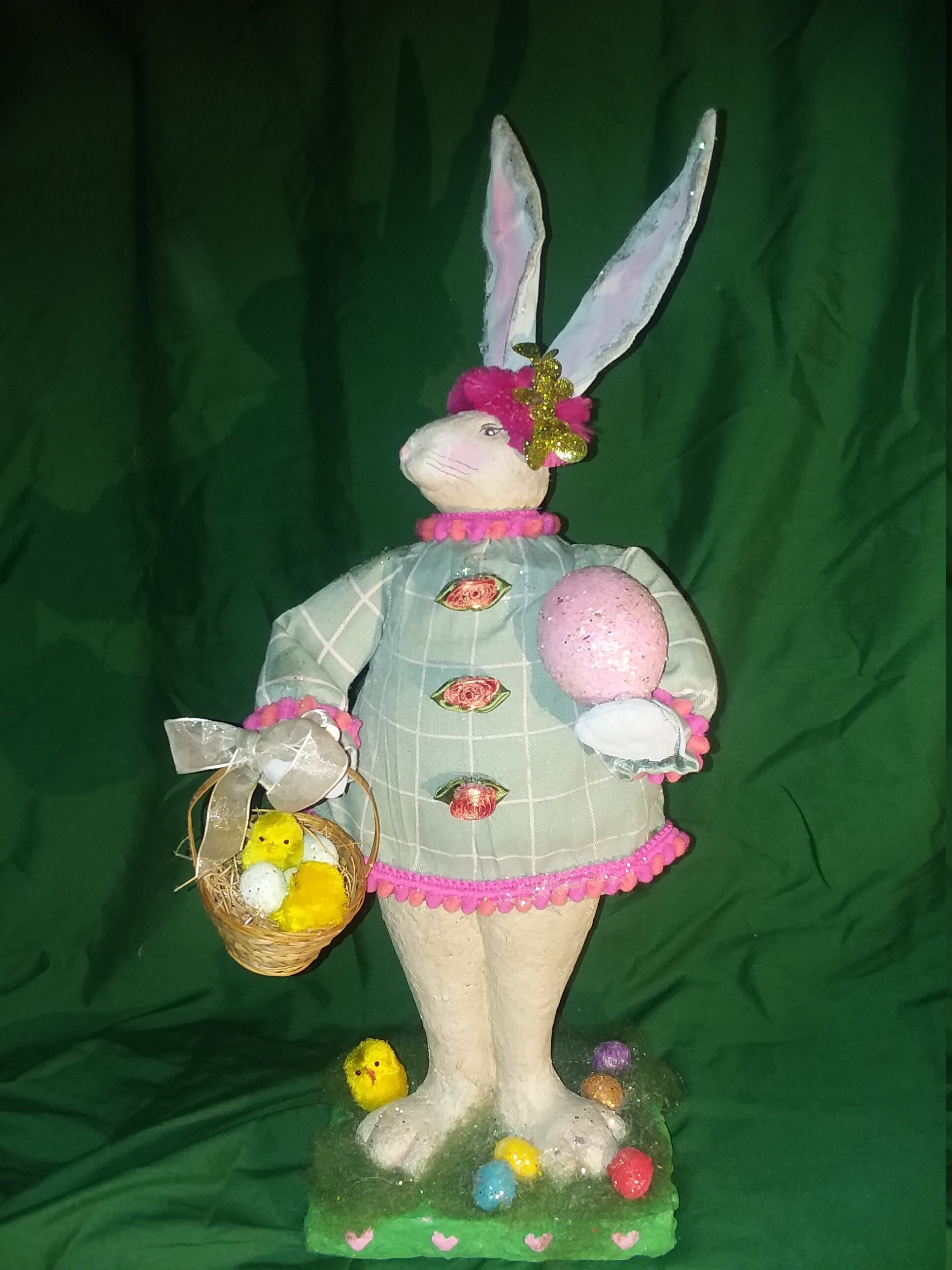 Festive Easter Bunny Figure Decor - Etsy UK