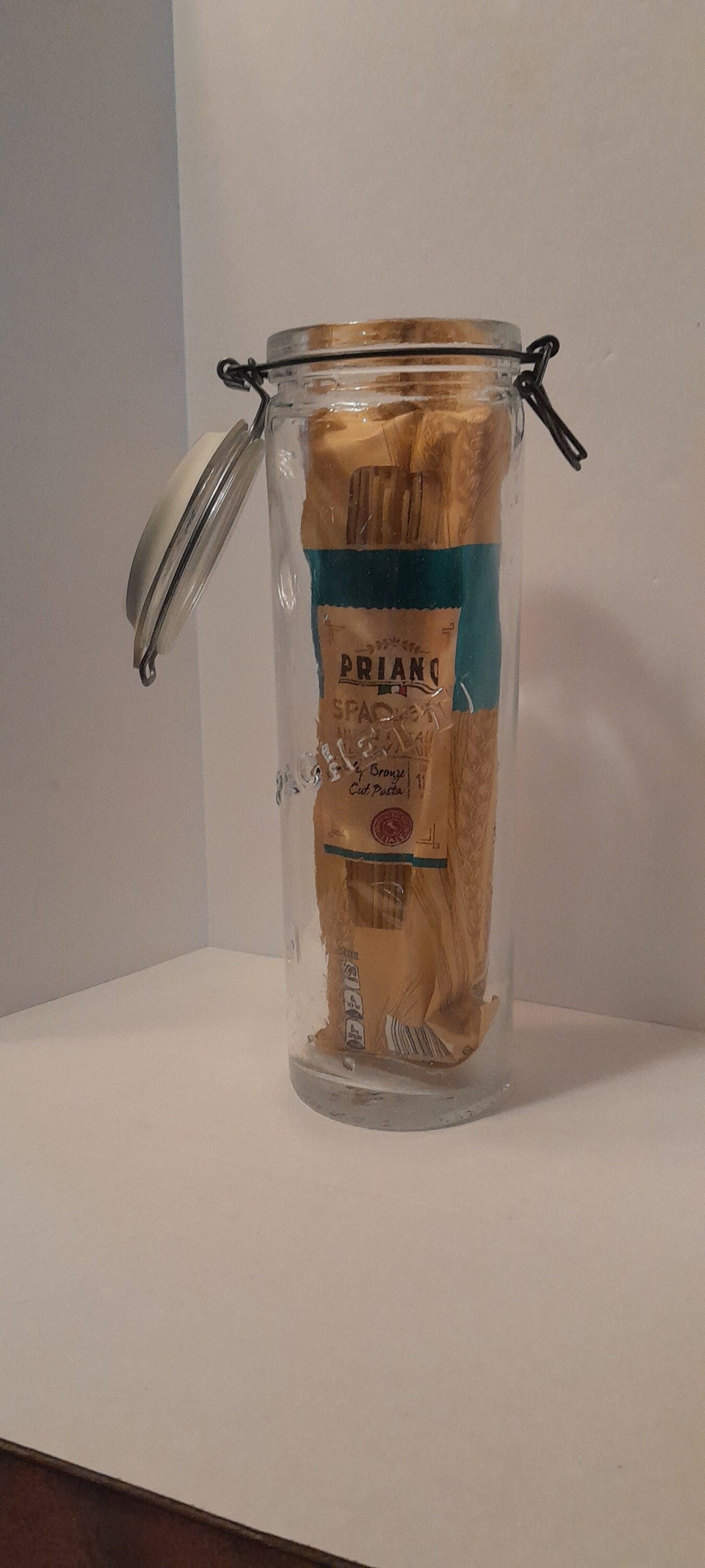 Glass Spaghetti Canister Latch Top - Etsy