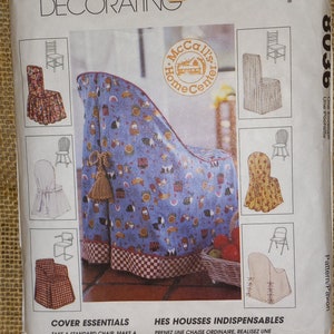 Slipcover Chic Folding Chair Cover PDF Sewing Pattern E-book - Etsy