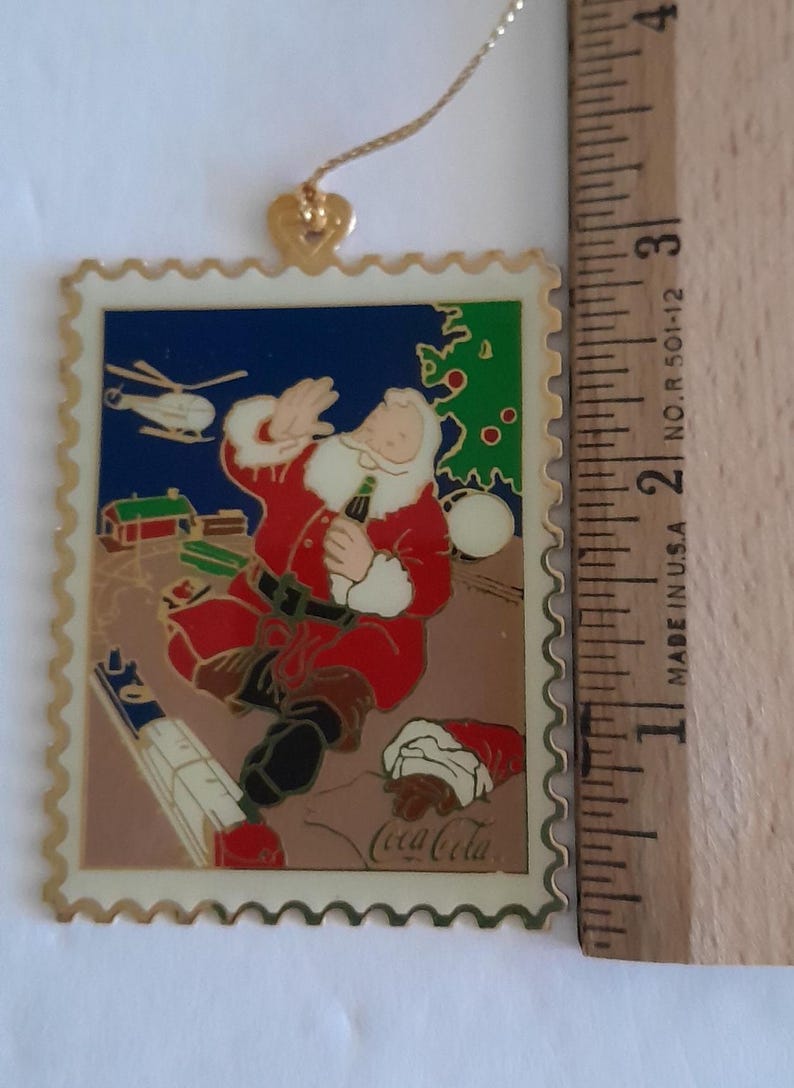 Coca Cola Santa Ornament - Etsy