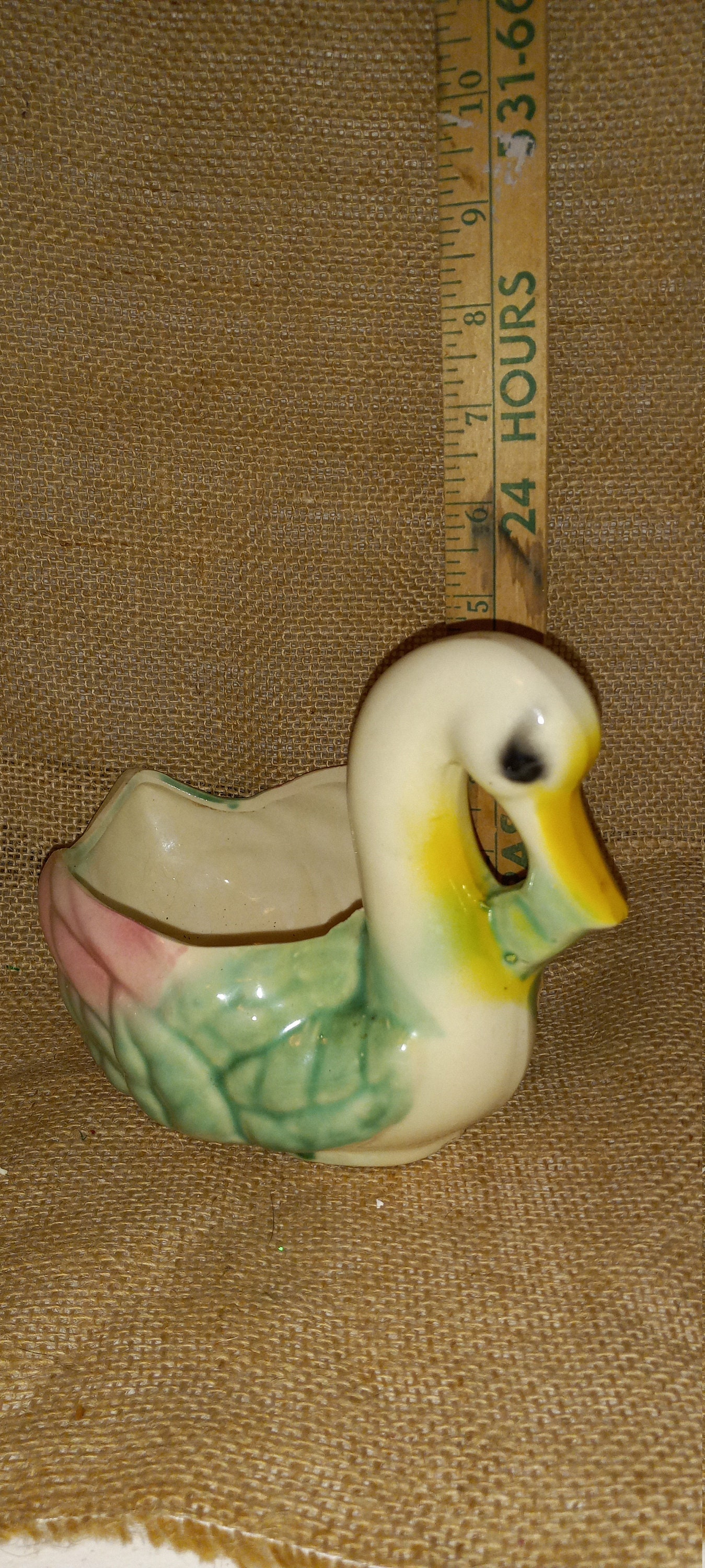 Vintage Ceramic Swan Planter - Etsy
