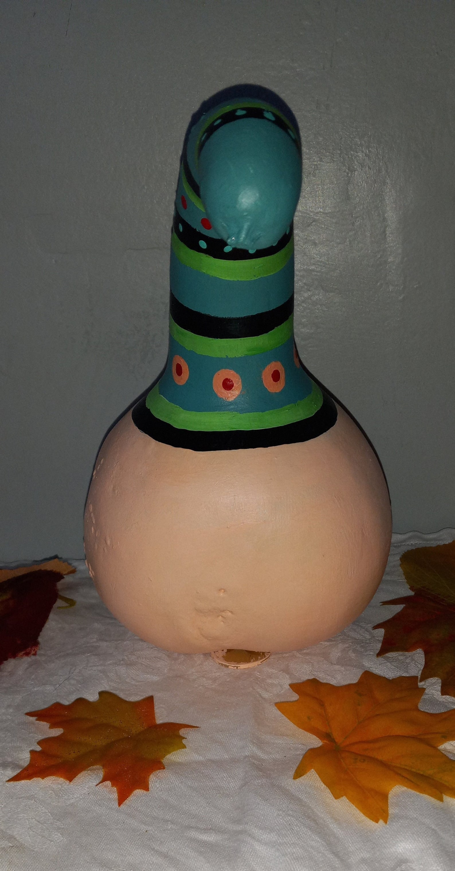 Vintage Style Pumpkin Head Painted Gourd - Etsy