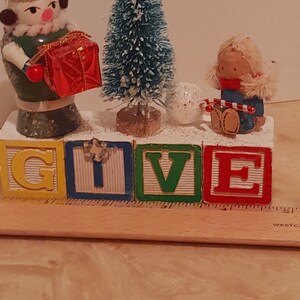 Alphabet Block Christmas Scene - Etsy