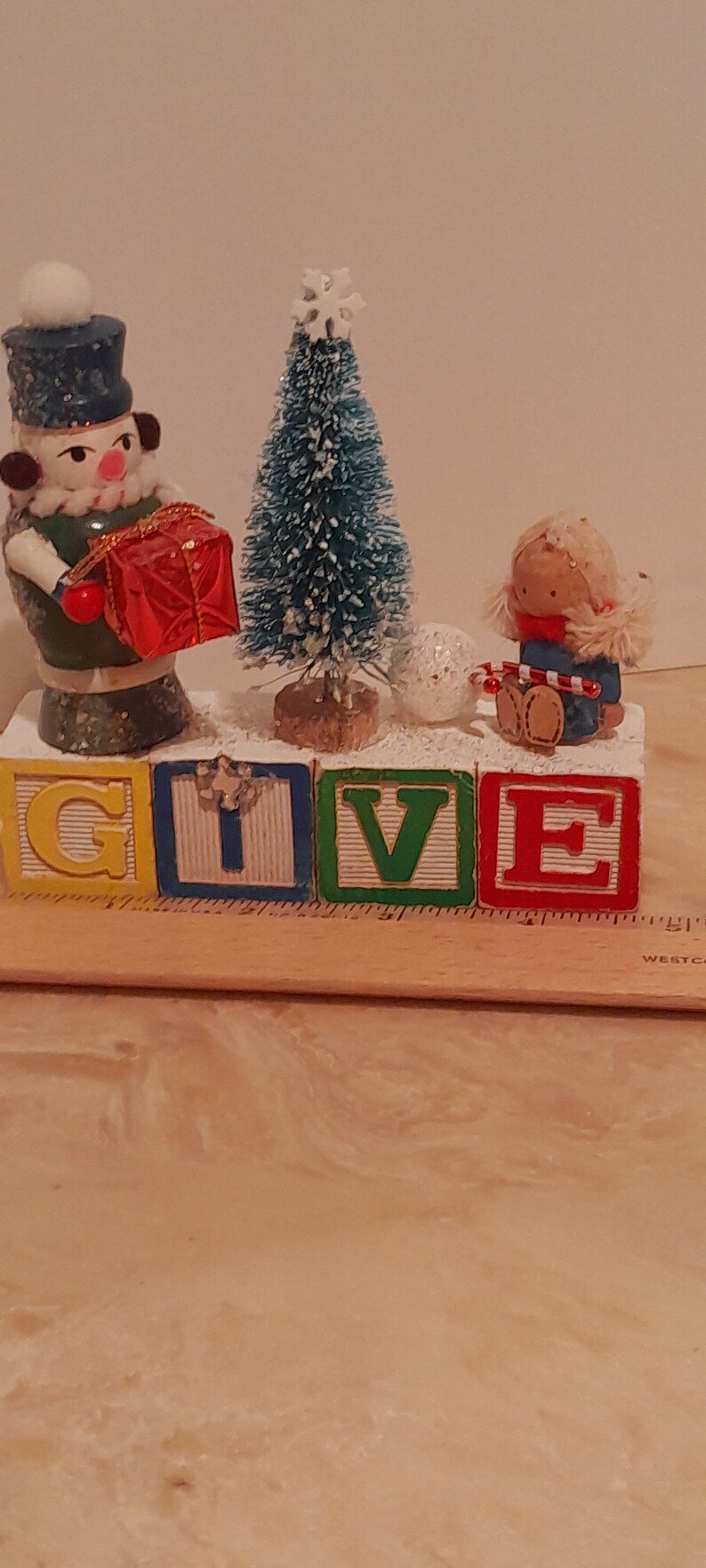 Alphabet Block Christmas Scene - Etsy