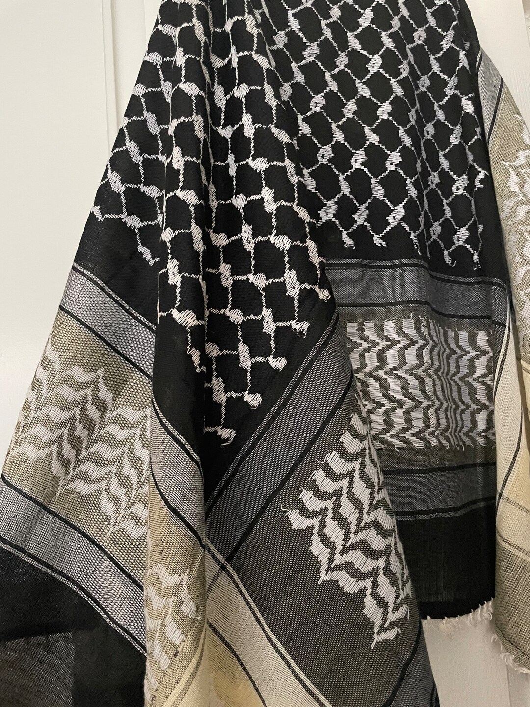 Oversized Unisex Authentic Shemagh/ Keffiyeh/middle Eastern - Etsy