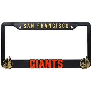 SF Giants 3D Raised License Plate Frame - Etsy