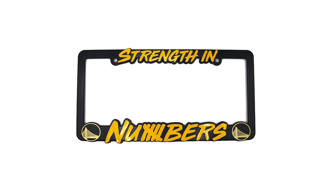 Golden State Warriors "strength in Numbers" 3D Raised License Plate ...