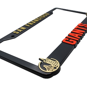 SF Giants 3D Raised License Plate Frame - Etsy