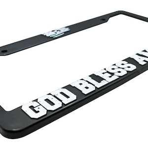 God Bless America 3D Raised License Plate Frame - Etsy