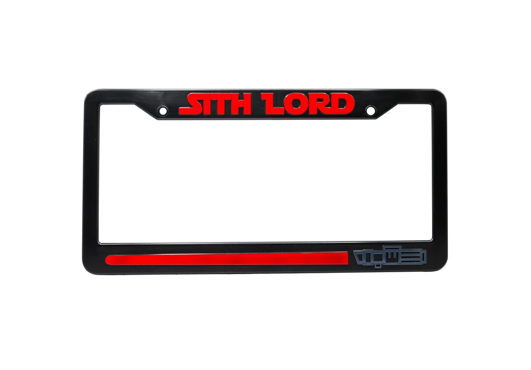 Sith Lord 3D Raised License Plate Frame - Etsy