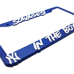 New York Yankees "savages in the Box" 3D Raised License Plate Frame - Etsy