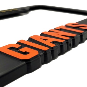 SF Giants 3D Raised License Plate Frame - Etsy