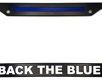Back the Blue License Frame - Etsy