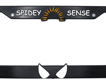 Very Cool Round Spider Black Automotive License Plate Frame - Etsy