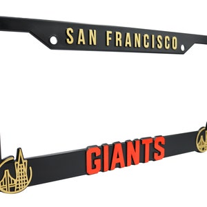 SF Giants 3D Raised License Plate Frame - Etsy