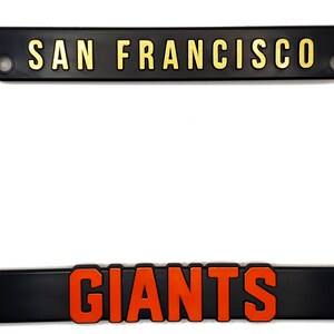 SF Giants 3D Raised License Plate Frame - Etsy
