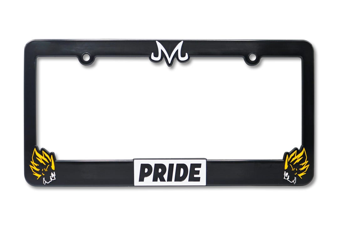 Saiyan Pride V2 3D Raised License Plate Frame - Etsy