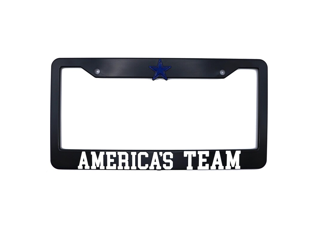 Dallas Cowboys "america's Team" 3D Raised License Plate Frame - Etsy