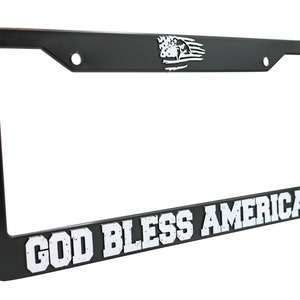 God Bless America 3D Raised License Plate Frame - Etsy