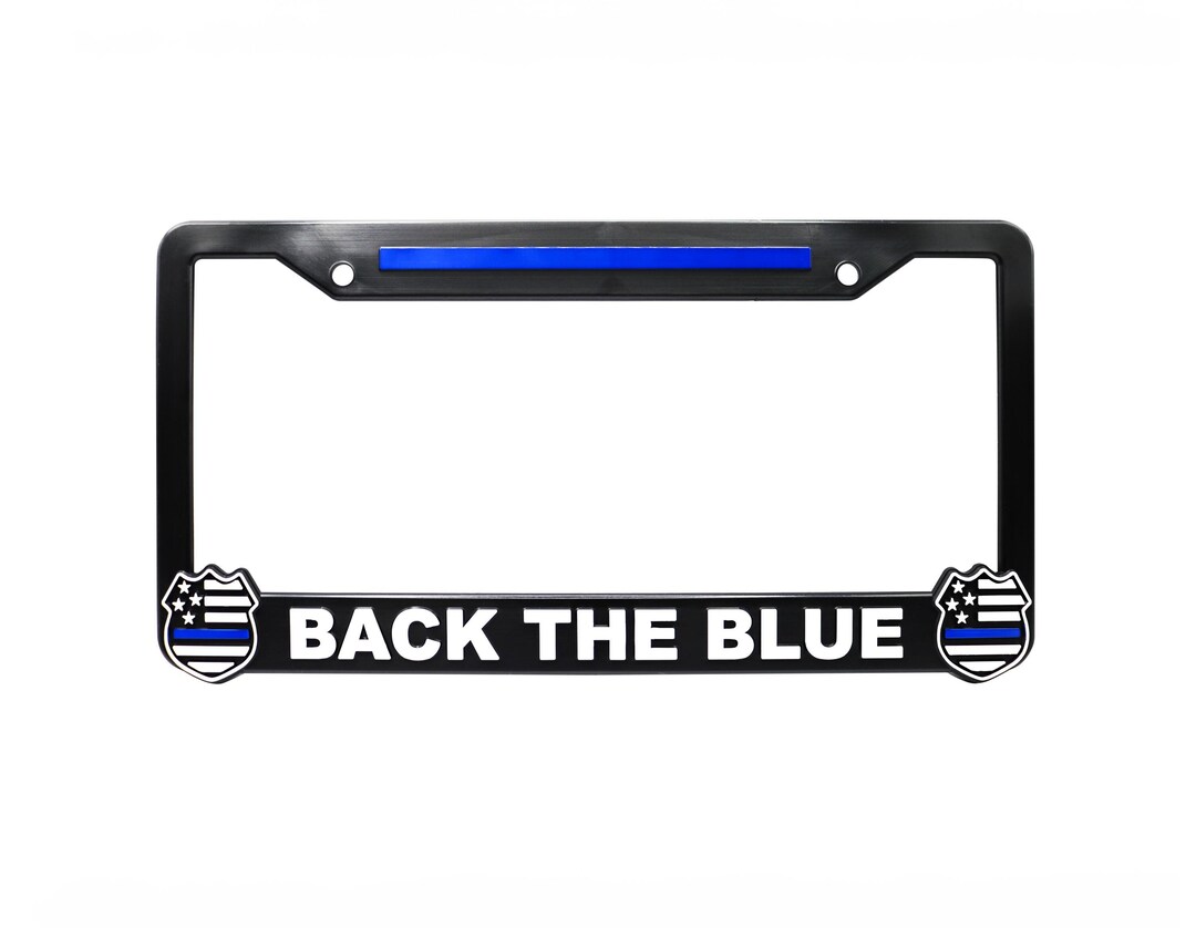 Back the Blue 3D Raised License Plate Frame - Etsy