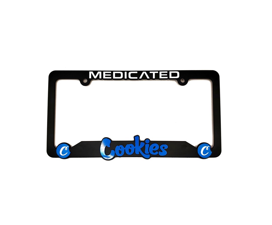 Cookies Medicated 3D Raised License Plate Frame - Etsy