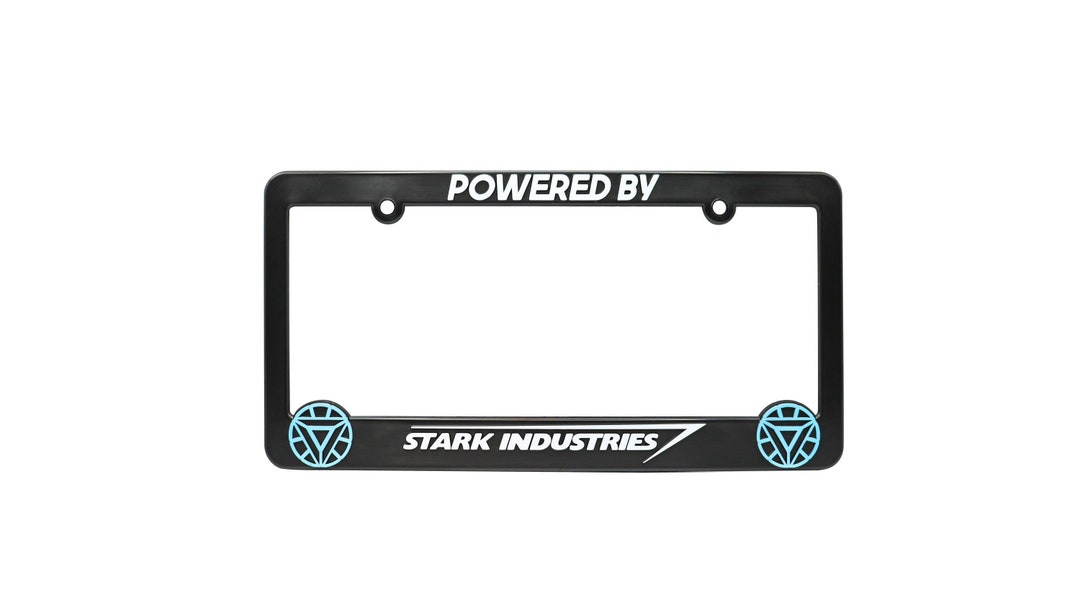 Powered by Stark Industries 3D Raised License Plate Frame - Etsy
